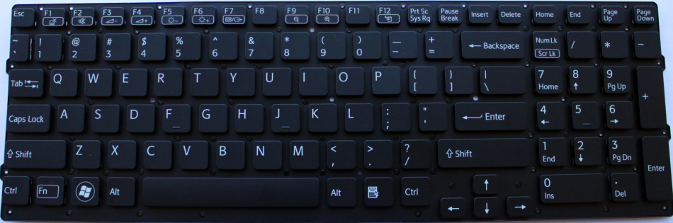 Sony VPC-CB (Black) VPCCB15FD (Black) Laptop Keyboard Keys