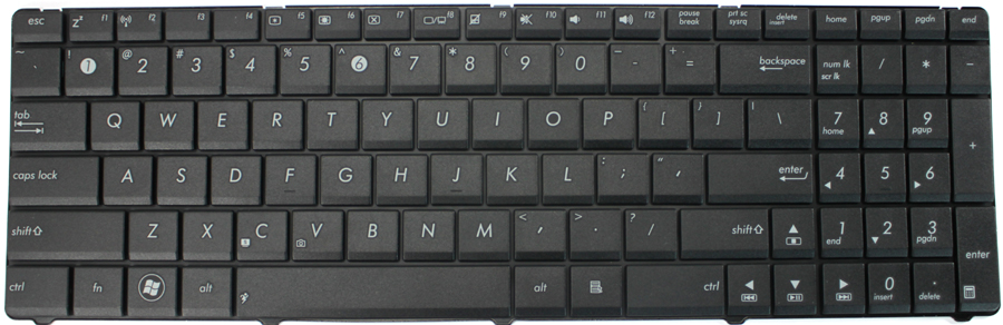 Asus X Series X54H (Version 3) Laptop Keyboard Keys